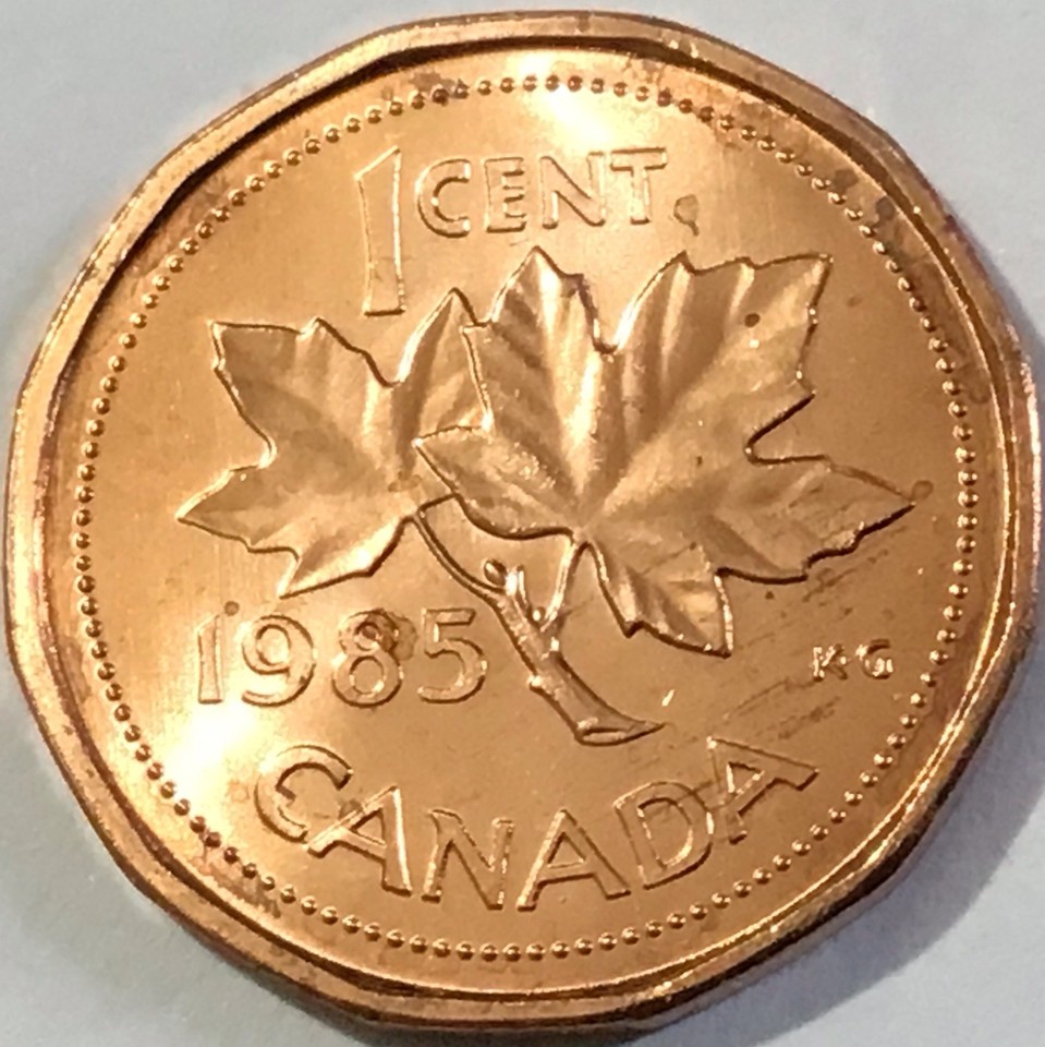 1985 Canada Small Cents Pointed 5 UNC | eBay