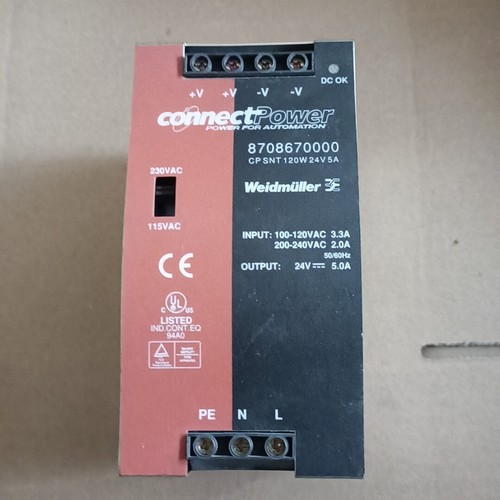 1PCS Weidmuller CP SNT 120W 24V 5A 8708670000 | eBay