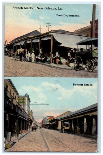 c1910's French Quarter Fruit Dept. Decatur Street New Orleans Louisiana ...