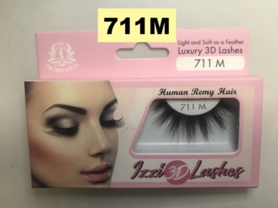 IZZI 3D LASHES LIGHT & SOFT AS A FEATHER LUXURY 3D LASHES #711M HUMAN ...