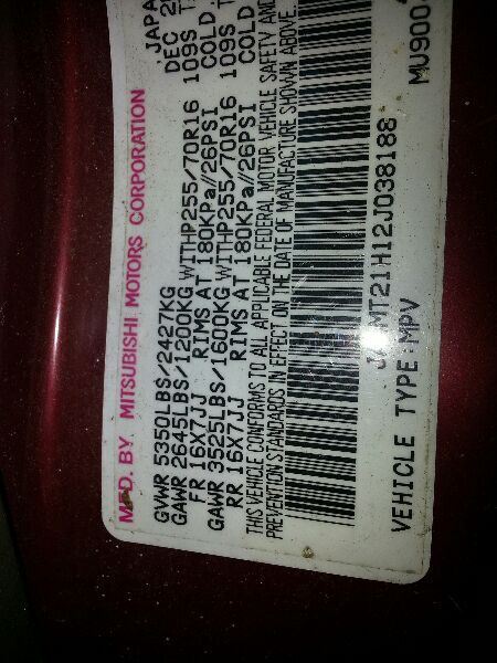 Passenger Right Front Spindle/Knuckle Fits 97-04 MONTERO SPORT 1759570 ...