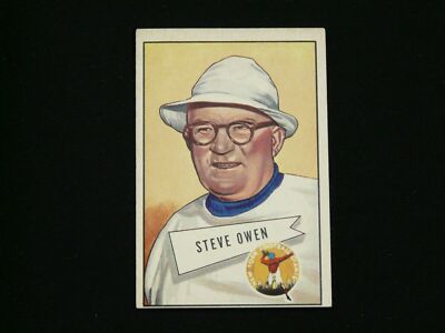 1952 Bowman Large #4 Steve Owen RC Coach Giants EX-MT | eBay