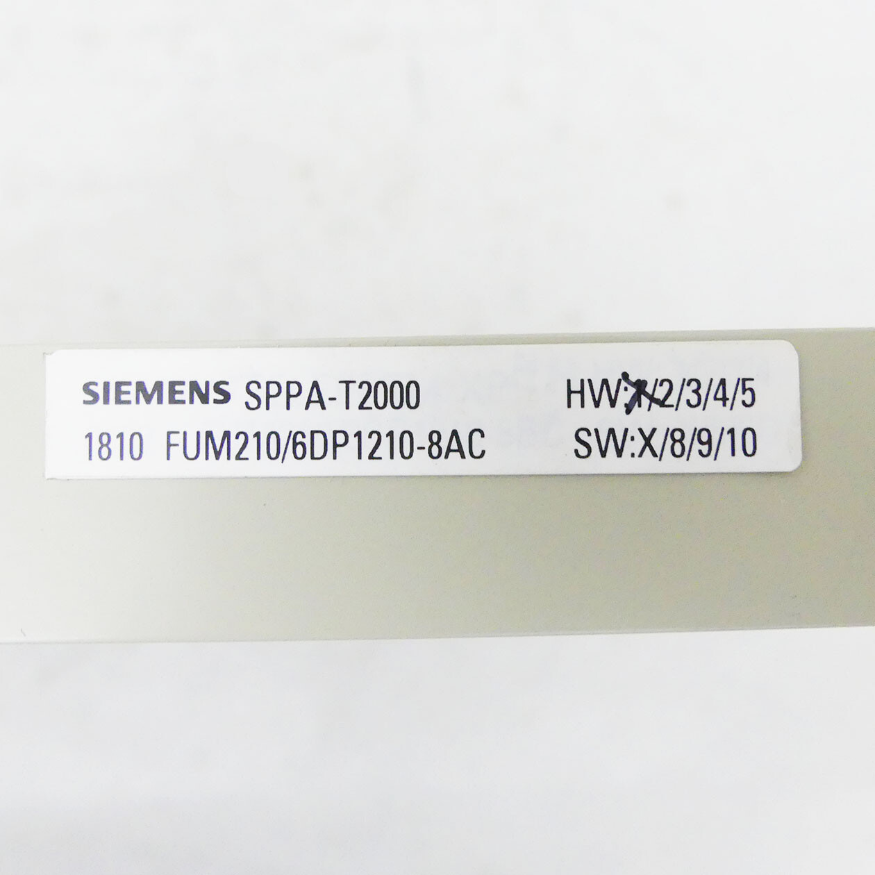 SIEMENS 6DP1210-8AC 6DP1 210-8AC TELEPERM-Baugruppe FUM210 SPPA-T2000 ...