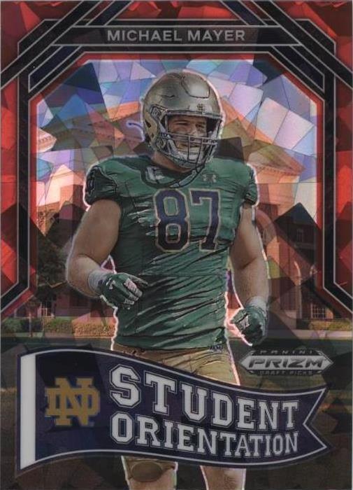 2023 Panini Prizm Draft Picks - Student Orientation Michael Mayer #SO-17 Red Ice Prizm (RC) for ...