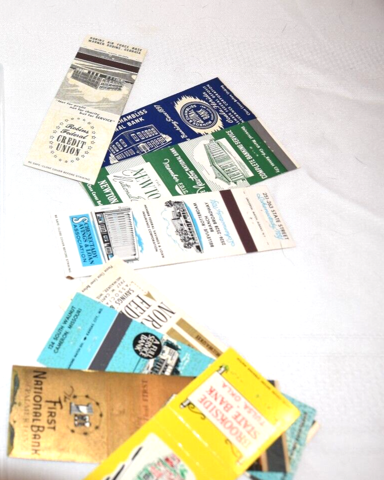 Lot of 8 Random Banks 20 Strike Matchbook Covers with Album Sleeve | eBay