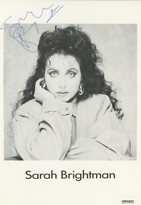 Sarah Brightman- Signed Photograph (Opera Singer) | eBay