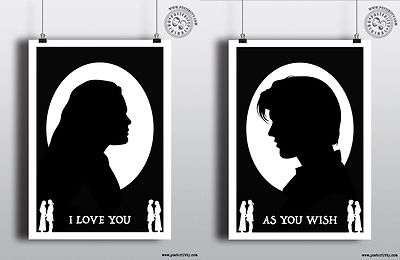 THE PRINCESS BRIDE - AS YOU WISH Silhouette head Minimalist Movie ...