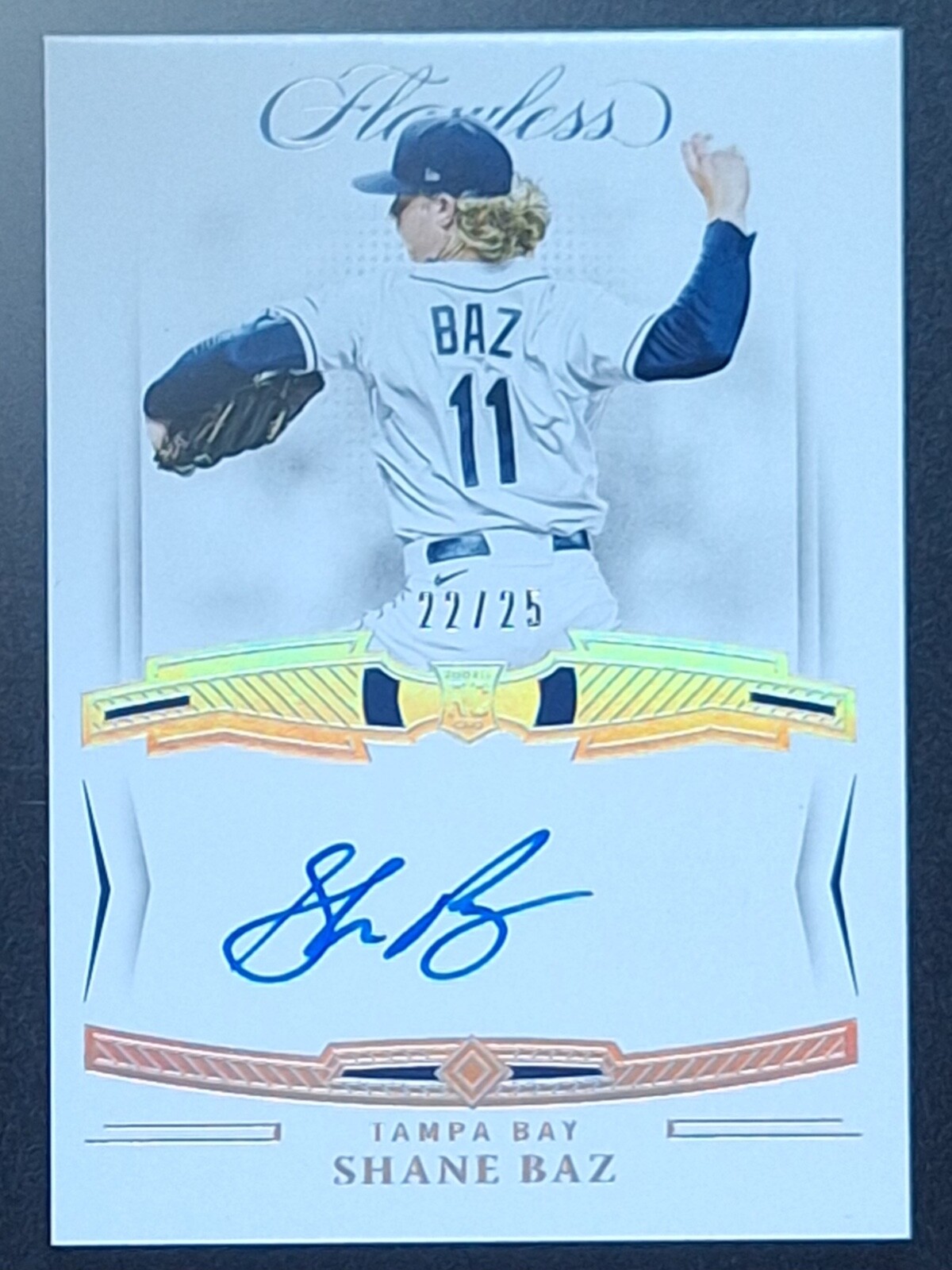 2022 Flawless Rookie Signatures Auto Shane Baz RC /25 Tampa Bay Rays | eBay