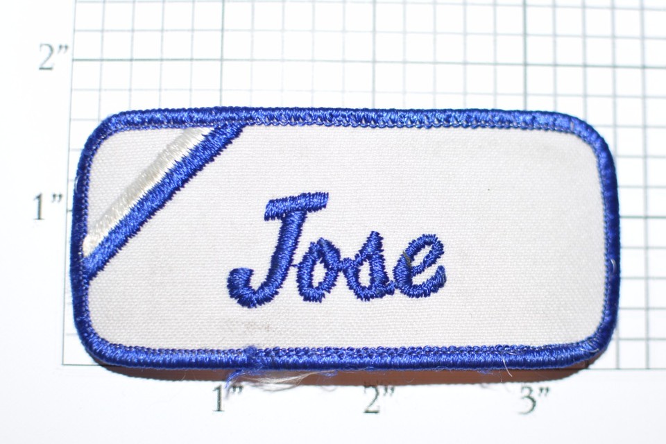 Name Tag Patch Embroidered Vintage Sew-on for Work Shirt Uniform ...