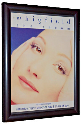WHIGFIELD band Framed A4 1995 THE ALBUM original music song sheet ...
