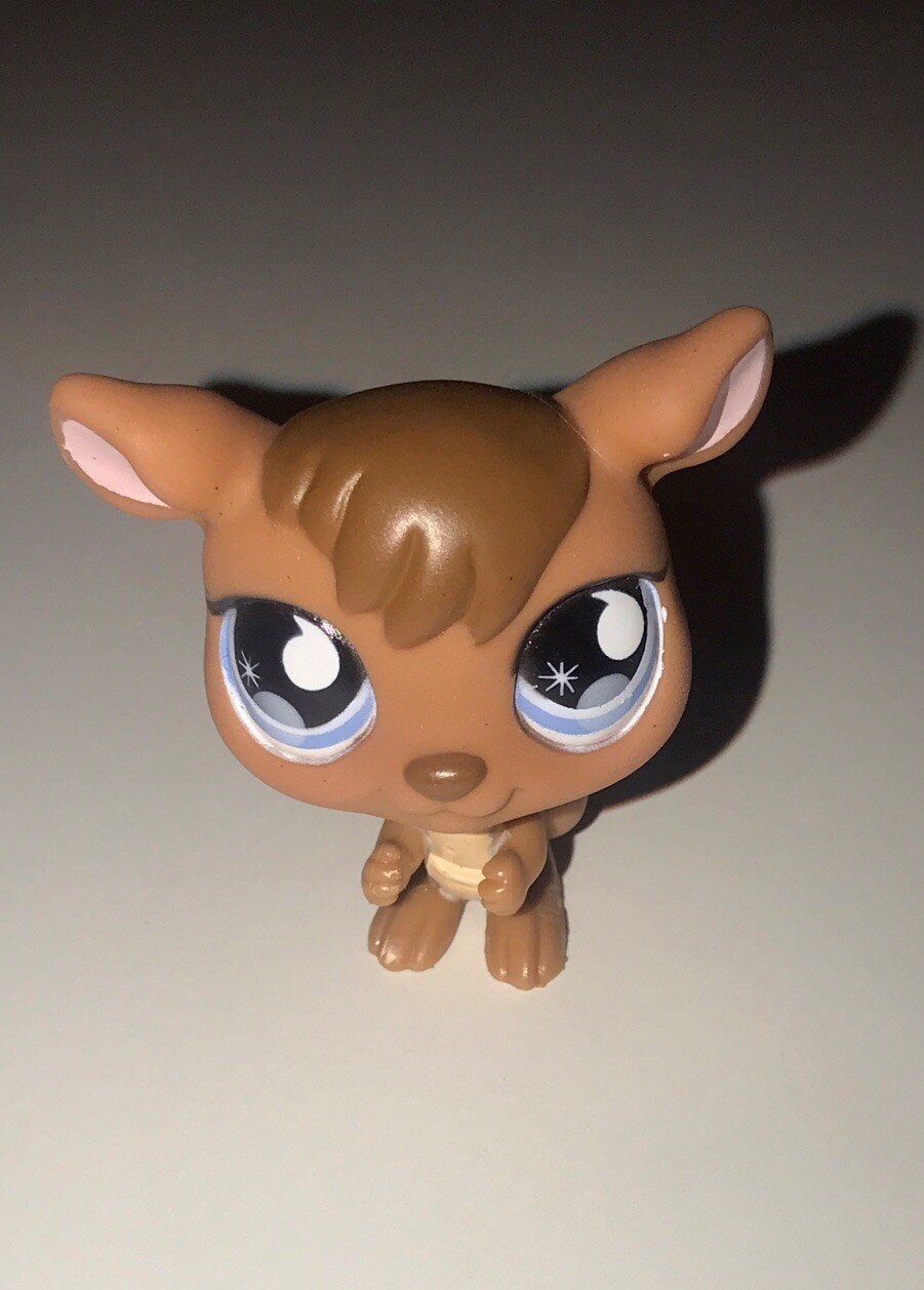 Littlest Pet Shop Kangaroo Brown Blue #LPS 682 | eBay