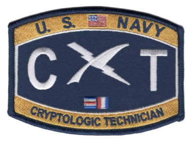 4.5" NAVY CT CRYPTOLOGIC TECHNICIAN EMBROIDERED PATCH | eBay