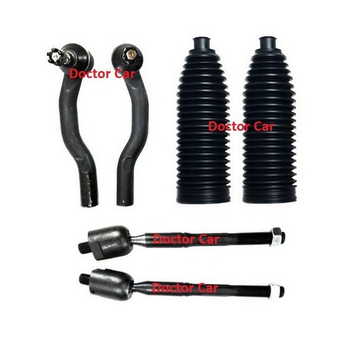 6 Tie Rod Rack End Steering Rack Cover Kit For 2002-2020 Chevy Colorado ...