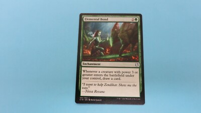 ELEMENTAL BOND ENCHANTMENT COMMANDER 2019 MAGIC THE GATHERING MTG NM ...