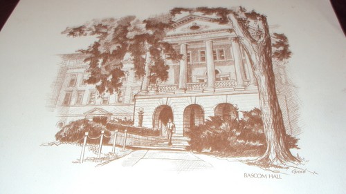 Madison Wisconsin Bascom Hall Bob Giese Old Print | eBay
