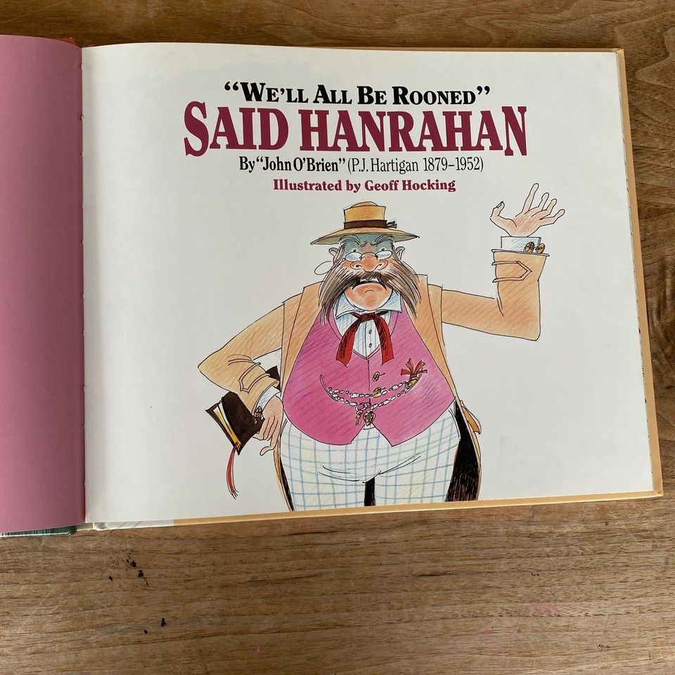 We'll All be Rooned Said Hanrahan John O'Brien Geoff Hocking 1991 HC ...