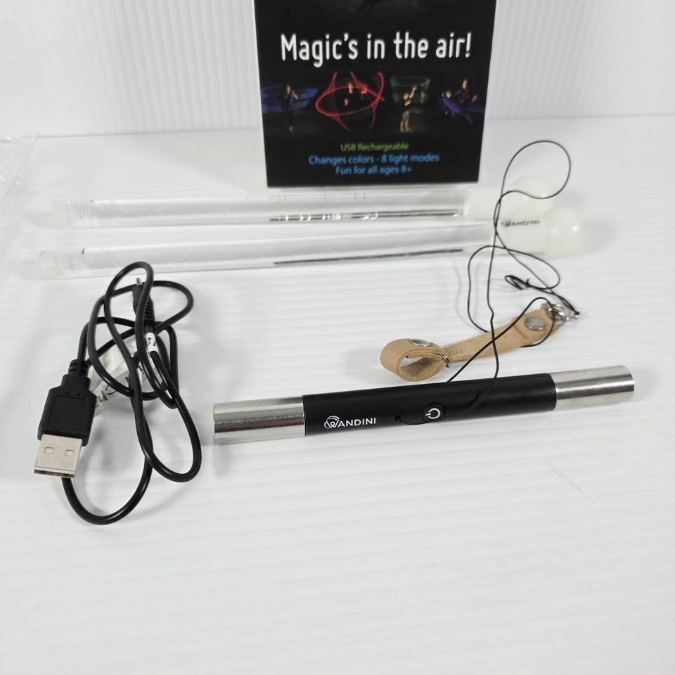 Wandini Glow.0 Magic Wand Collapsible LED Levitation Wand USB ...