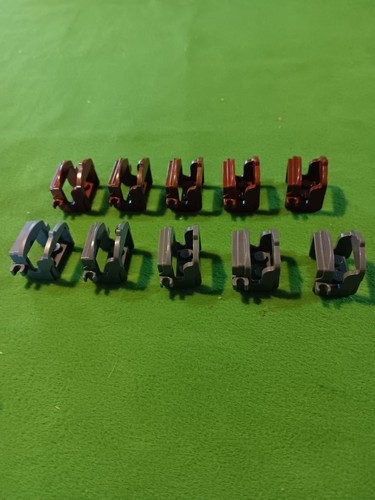 Lego 10 Piece Lot Horse Saddles With 2 Clips Brown & Gray | eBay