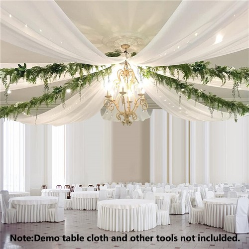 10 Pack Chiffon Centre 0.73*10M Ring Venue Decor Ceiling Draping ...
