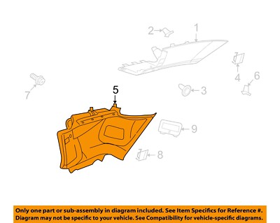 FORD OEM 08-11 Focus Quarter Panel Interior Trim-Lower Qtr Trim ...