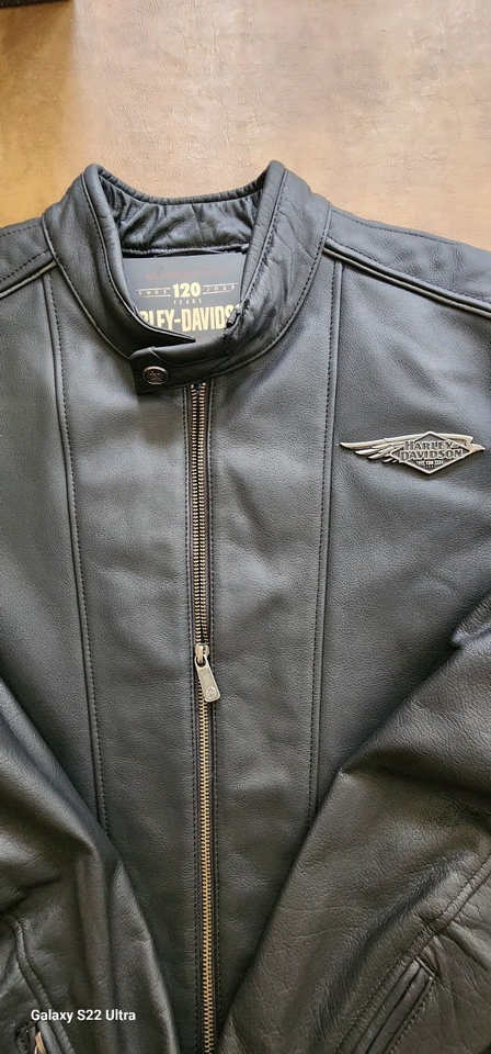 OEM Men's Harley Davidson 120th Anniversary Revelry Leather Jacket ...