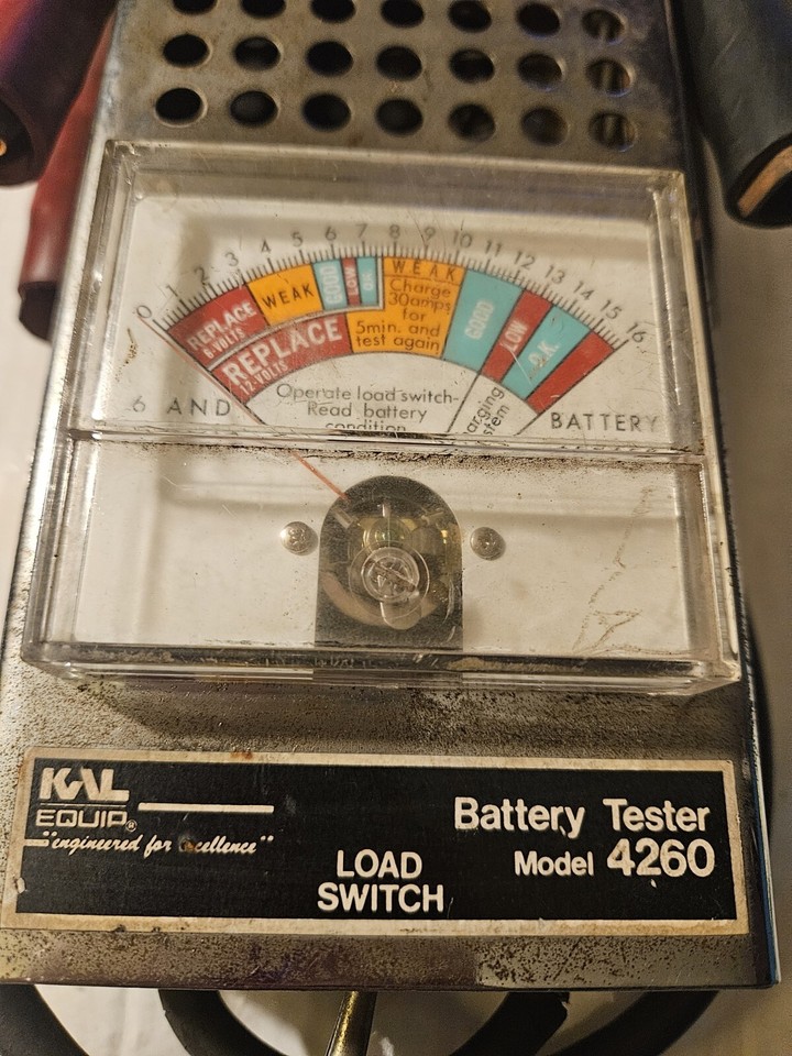 VINTAGE KAL EQUIP BATTERY LOAD TESTER Model 4260 | eBay