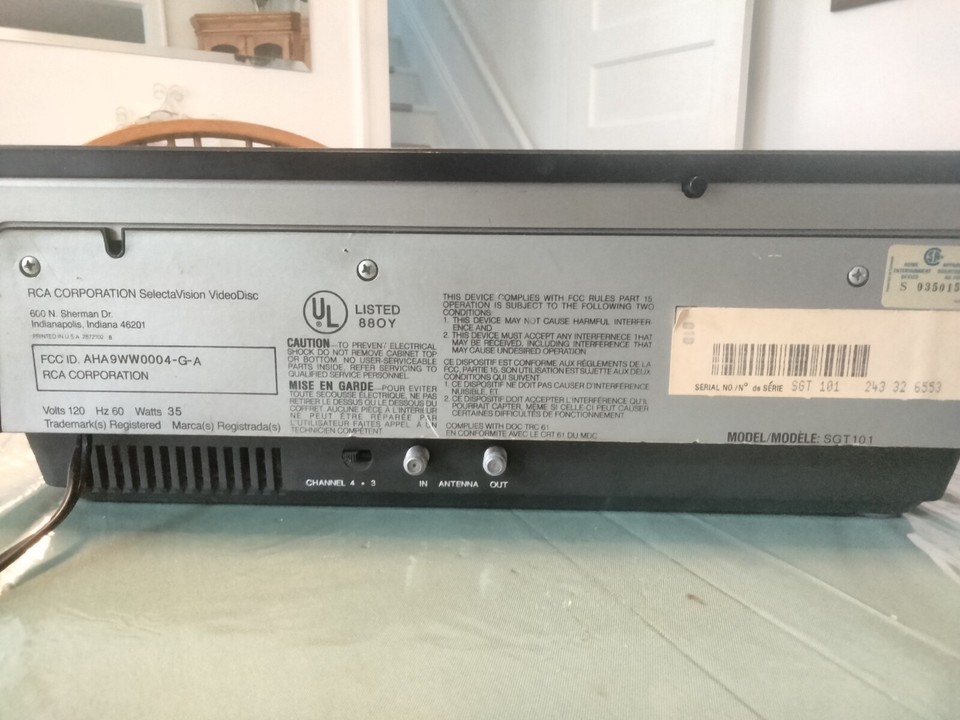 rca selectavision video disc player stylus + 60 movie discs | eBay