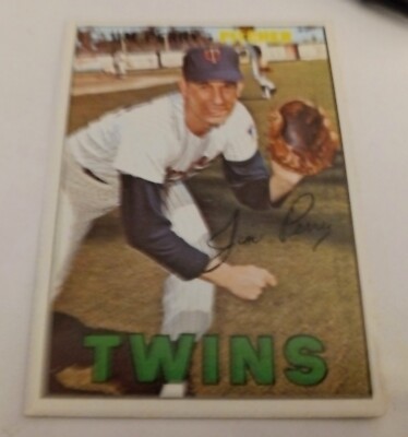 1967 JIM PERRY Topps MLB Baseball Card #246 NM Minnesota Twins | eBay