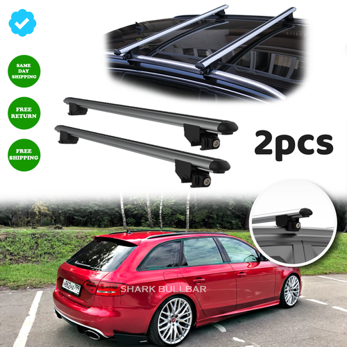 For Audi A4 B8 Avant 2008-2015 Roof Rack Cross Bars Carrier Silver ...