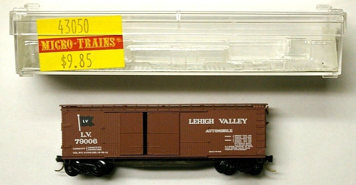 MTL Micro-Trains 43050 Lehigh Valley LV 79006 40 foot wood boxcar | eBay