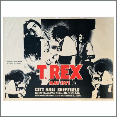 T Rex 1971 Sheffield City Hall Concert Poster (UK) | eBay