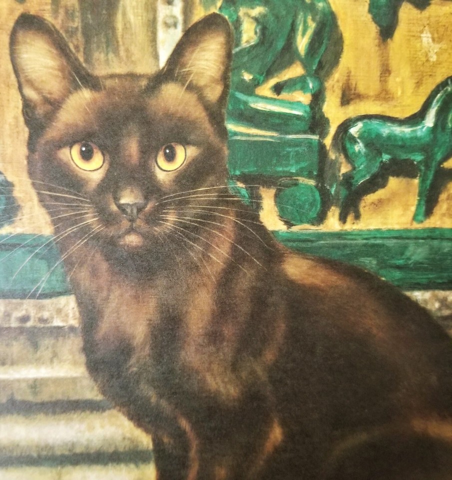 1965 - 9 Prints By GIRARD GOODENOW “Gallery Of Cat Portraits” Original ...