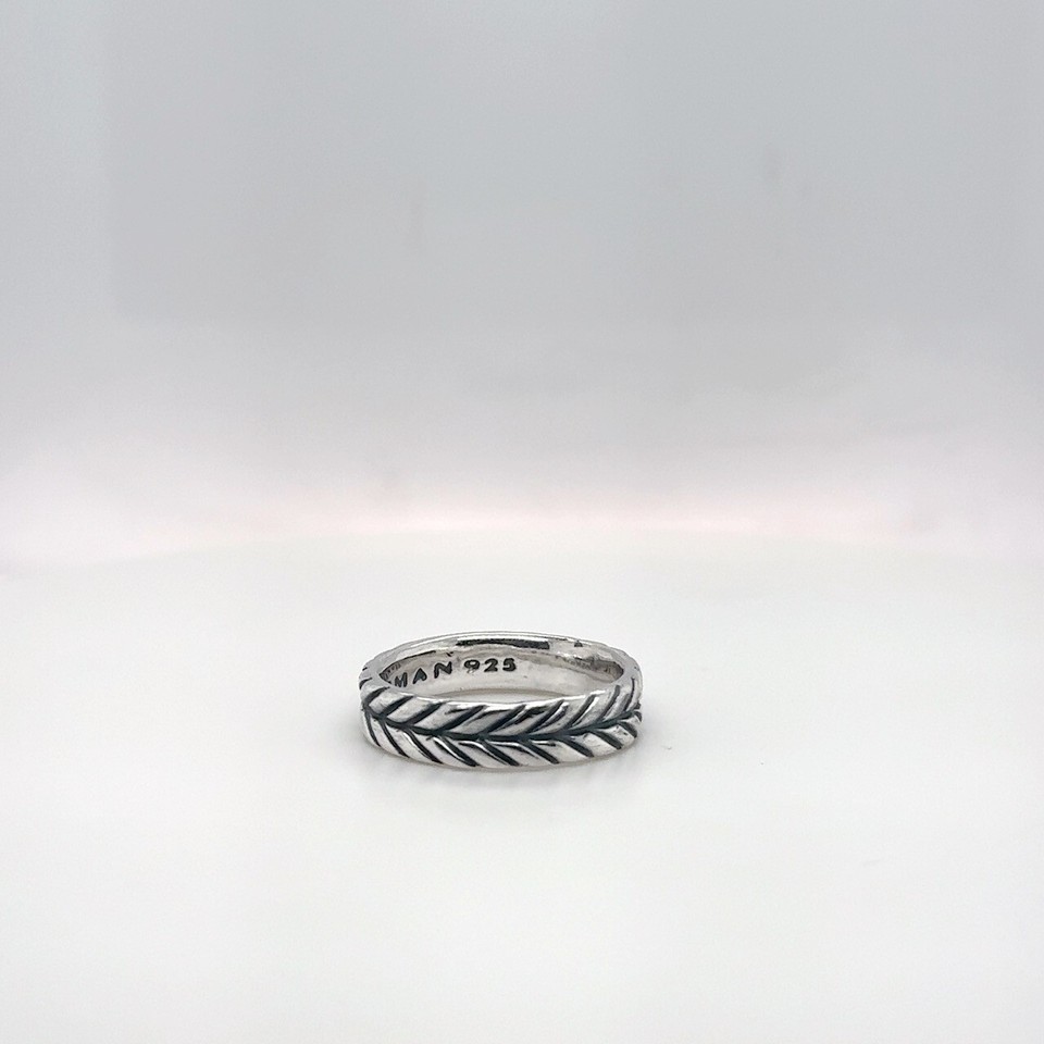David Yurman Chevron ring | Sterling Silver Vintage Chevron Men's SZ 8 ...