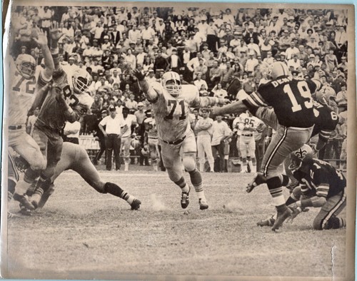 Tom Dempsey New Orleans Record 63 Yard Kick Saints 8x10 Original Press ...