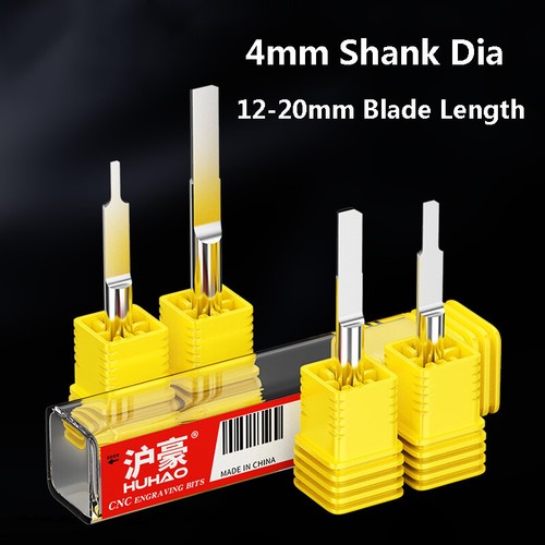 4mm Single Flute Straight Engraving Cutter Knife CNC Router Bits ...