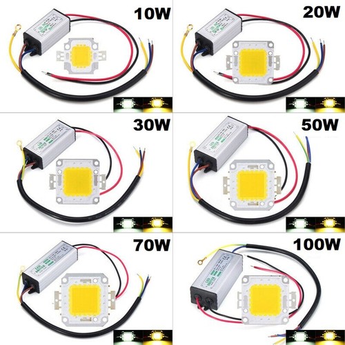 LED Driver + COB Chip 100W 50W 30W 20W 10W Power Supply Transformer ...