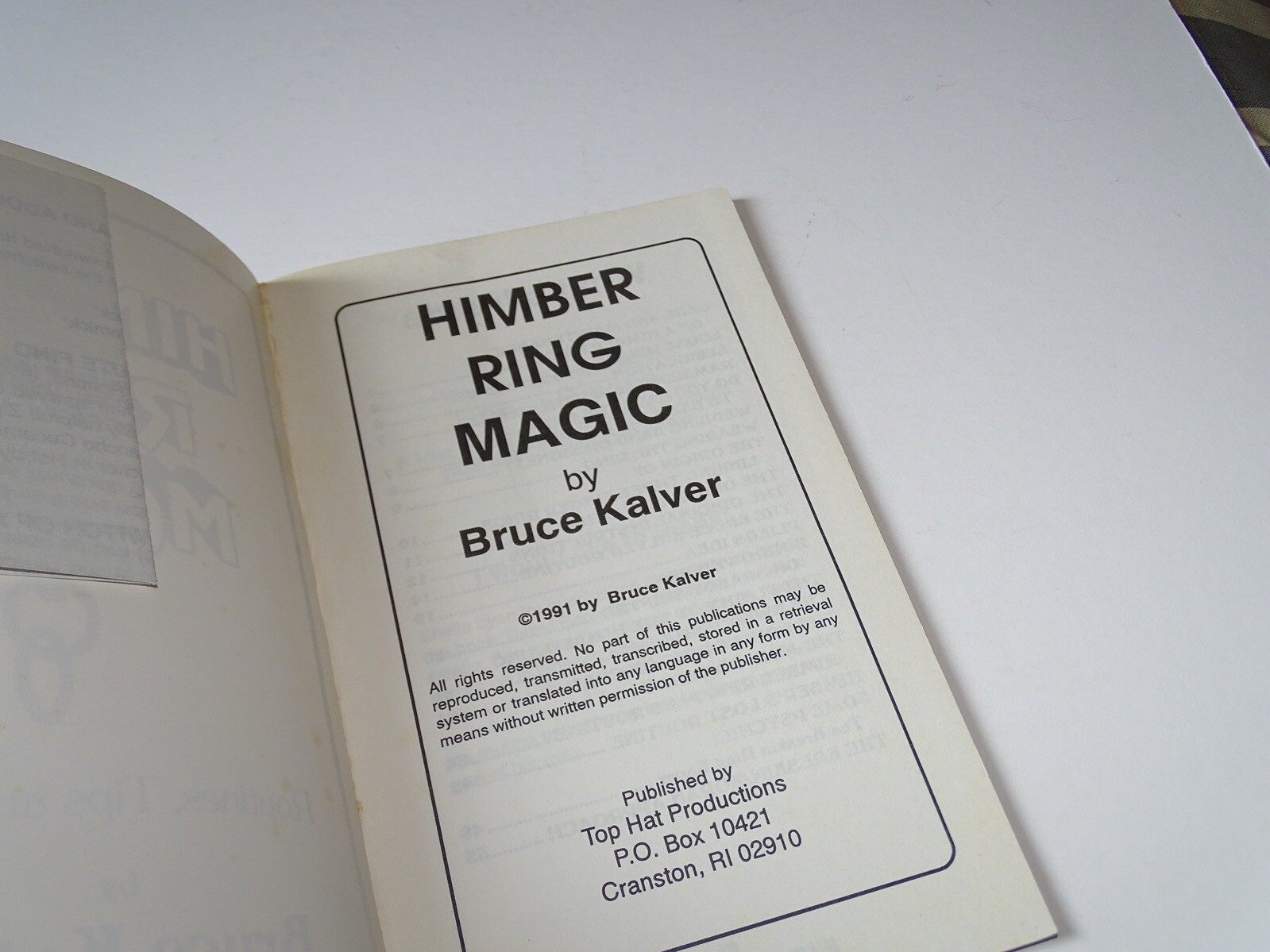 Himber Ring Magic Bruce kalver | eBay