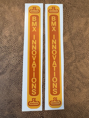 SE Racing Bikes BMX Innovations Fork Decal Set Gold/Bronze Big Ripper ...