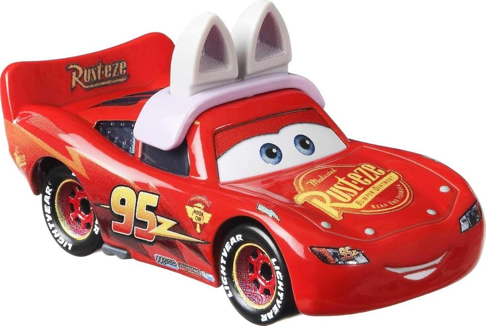 Disney Pixar Cars Lightning McQueen as Easter Buggy VHTF NIP | eBay