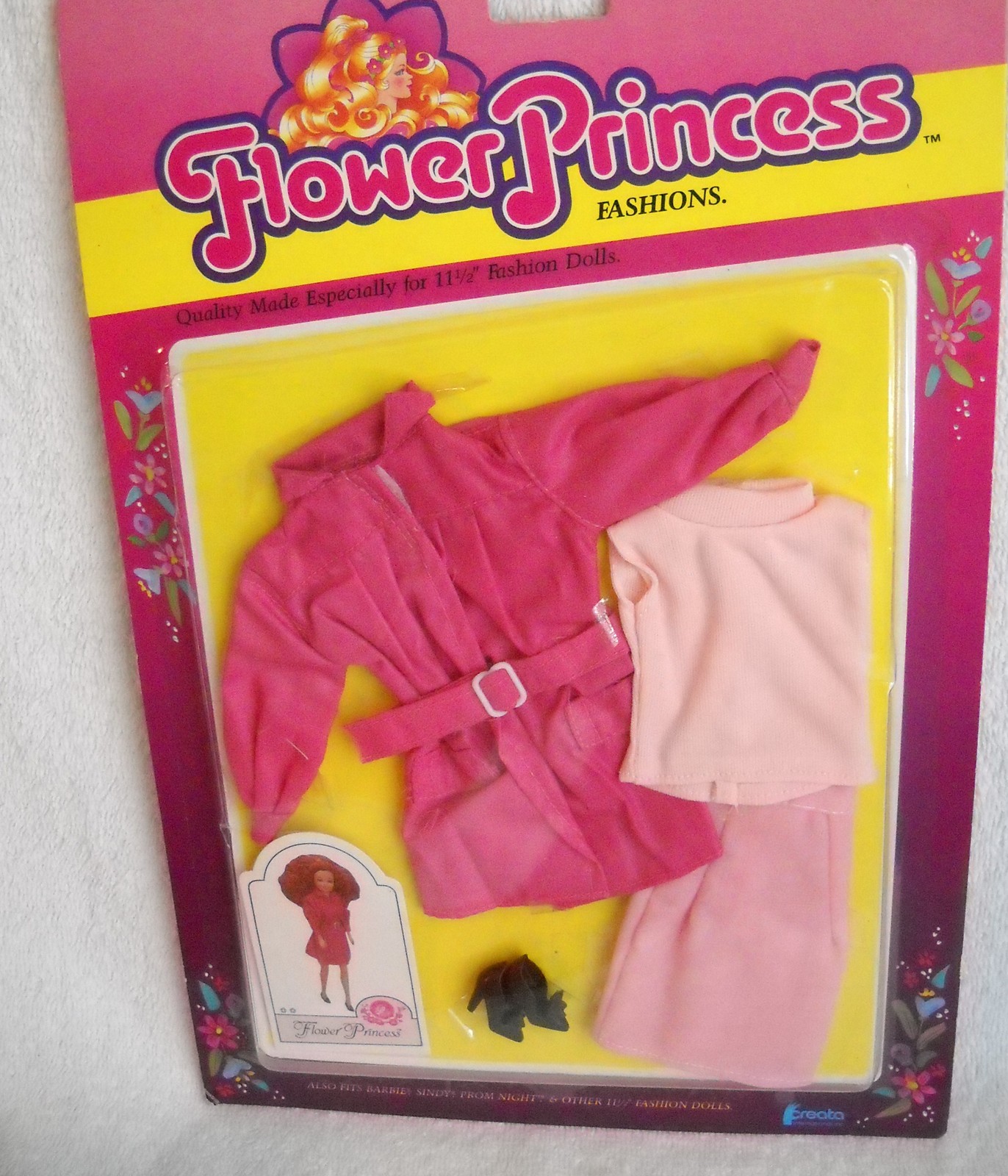 #8988 NRFC Vintage Creata Flower Princess 11 1/2" Doll Clothes Fashion ...