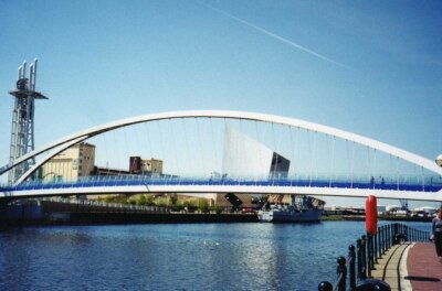 Photo 6x4 Lowry Footbridge, Manchester Ship Canal Salford/SJ8098 The ...