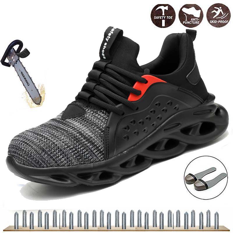 Shoes Safety Mens Lightweight Sports Trainers Women Work Steel Boots ...