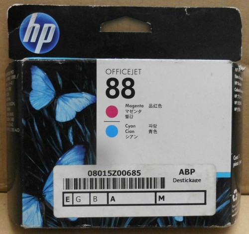 2016 HP 88 Printhead C9382A Magenta Cyan Officejet Pro L7580 L7680 ...