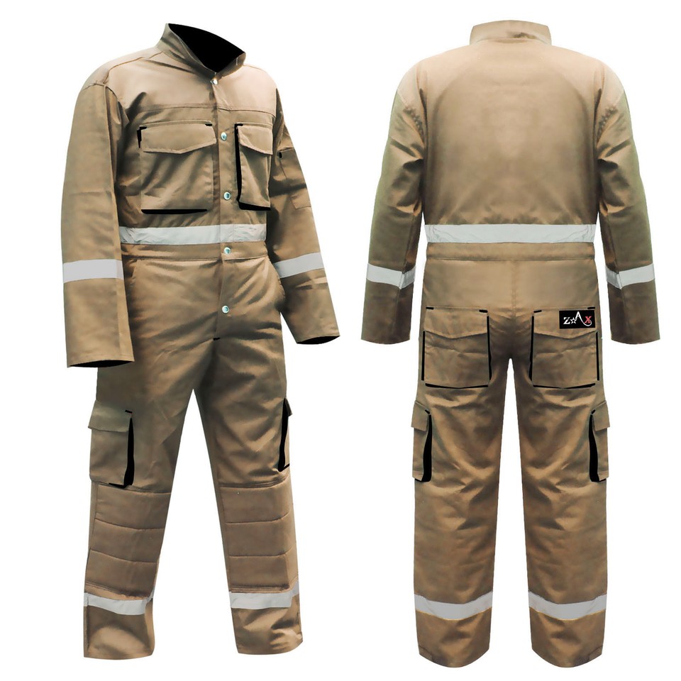 Mens Boiler Suit Work Wear Overalls Coveralls Mechanics Boiler suit ...