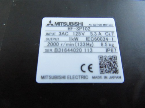 Mitsubishi HF-SP102 Servo Motor HFSP102 New In Box One Year Warranty | eBay