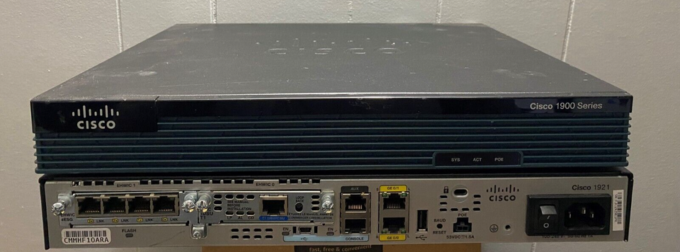 CISCO 1921/K9 Router w/EHWIC 4ESG Card & T1 DSU/CSU Card | eBay