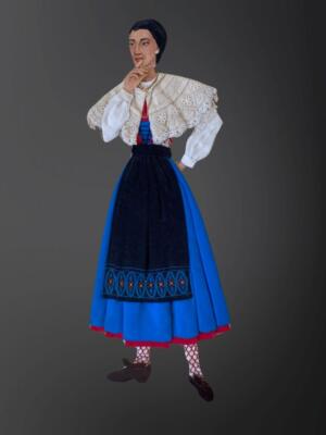 Costume Designer Betty Brader-Ashley Paper Doll Fabric Original Danish ...