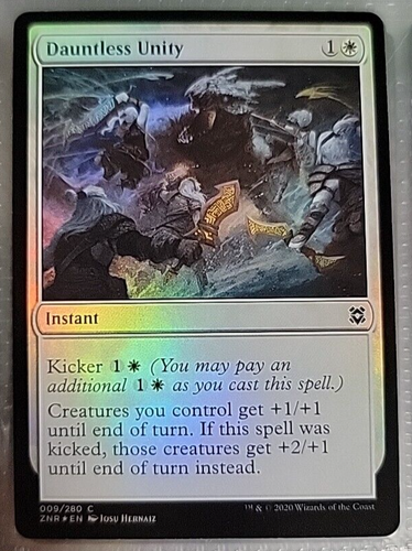 Dauntless Unity (MTG- Zendikar Rising) Foil English | eBay