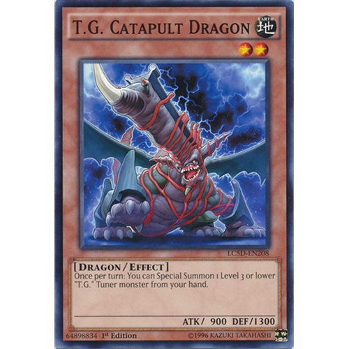 T.G. Catapult Dragon LC5D-EN208 Legendary Collection 5D's 1st Edition ...