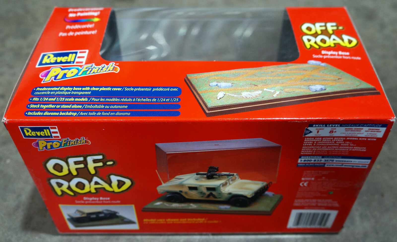 REVELL PRO FINISH OFF-ROAD DISPLAY CASE CLEAR PLASTIC FITS 1/24-1/25 ...
